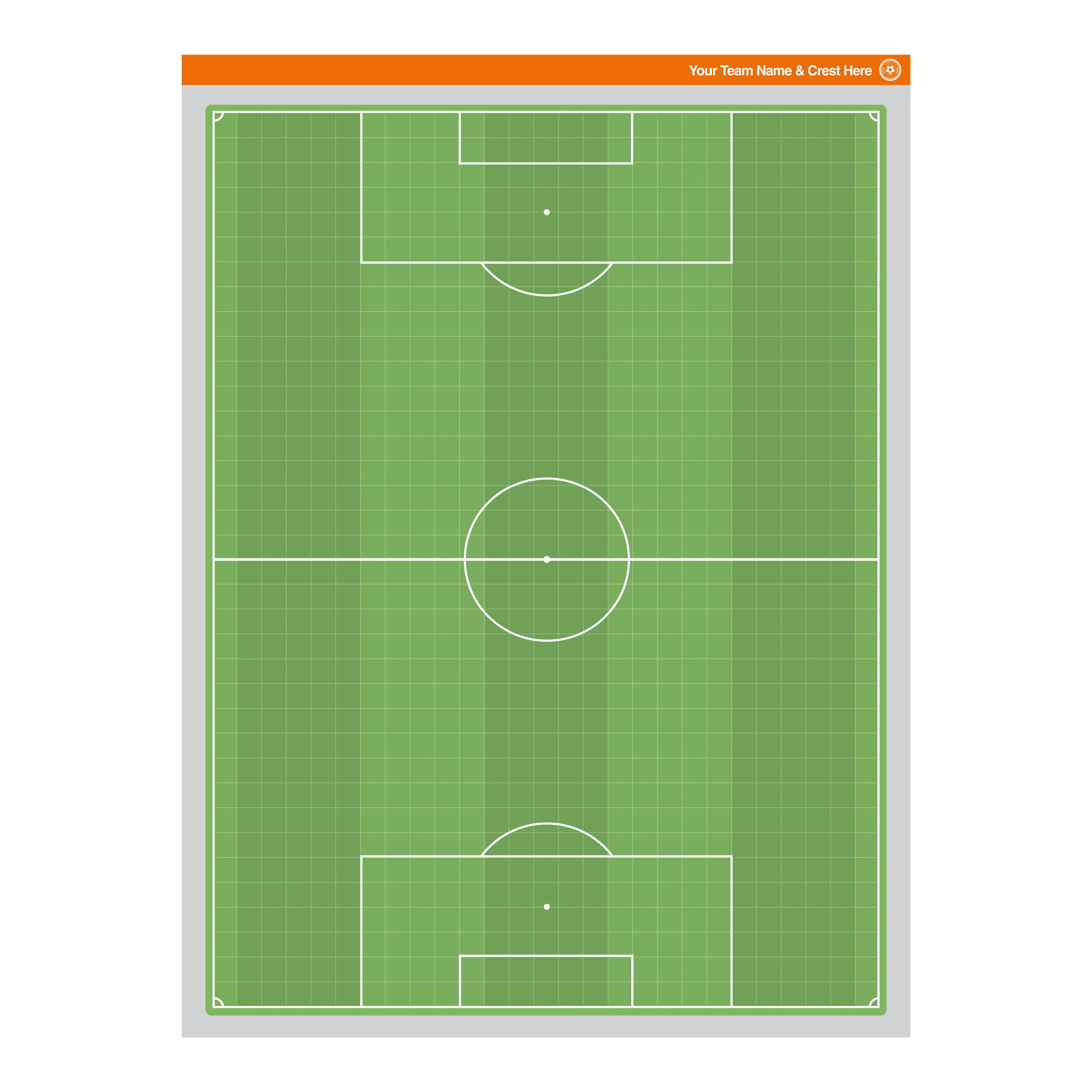 Football Pitch Portrait in Colour (SS) - Dry Wipe
